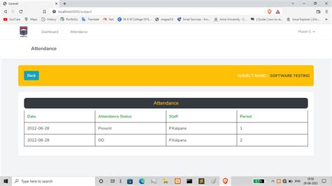 GitHub Pravinsathishprabu Attendance Management System