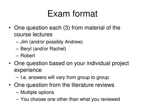 ppt compsci 705 softeng 702 exam review lecture powerpoint