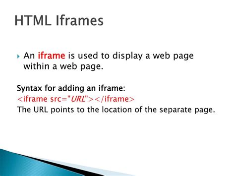 PPT - Iframes & Images PowerPoint Presentation, free download - ID:7073175