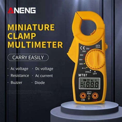 Jual Digital Multimeter Voltage Tester Clamp Mt87 Tespen Listrik Alat