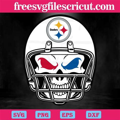 Pittsburgh Steelers Skull Helmet Svg Free Svg Files For Cricut