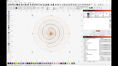 LightBurn Tutorial Building A Spiral Path YouTube