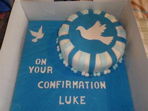 Confirmation Cake In The Shape Of A Dove