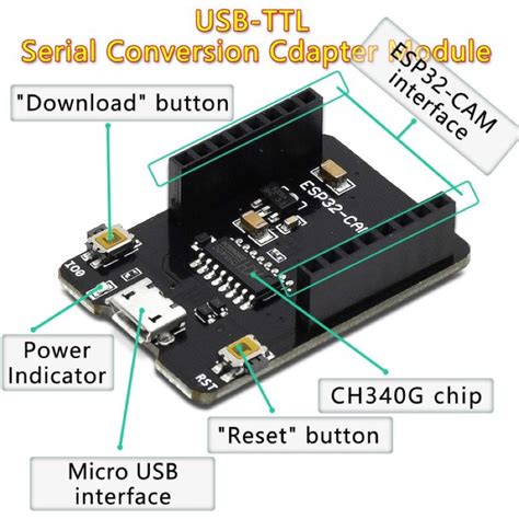Jual Downloader Esp32 Cam Programmer Ch340 Ov2640 Development Board