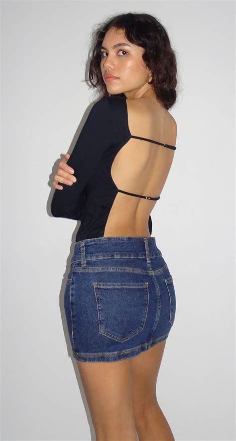 Low Rise Denim Mini Skirt In Dark Vintage Wash Motelrocks Com Us