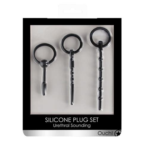 Ouch Urethral Sounding Plug Set Black
