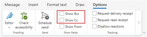 How To Cc And Bcc In Outlook Microsoft Outlook 365