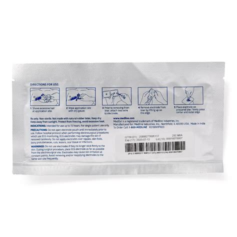 Medgel Pediatric Repositionable Ecg Electrodes Medline