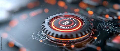 Futuristic Network Security Monitoring Interface Showcasing Real Time
