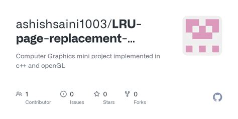 Github Ashishsaini1003lru Page Replacement Algorithm Computer