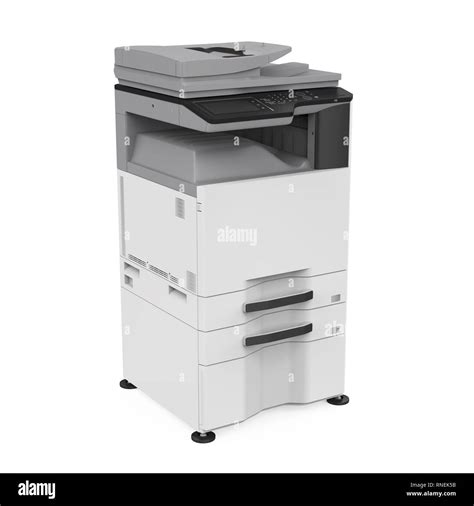 Office Multifunction Printer Isolated Stock Photo Alamy