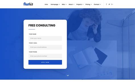Flatkit CMS Business HTML Responsive Website Template