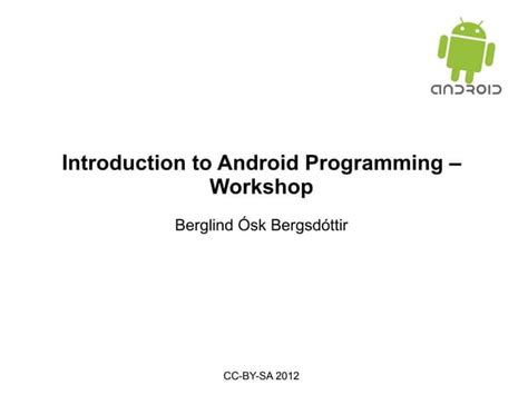 Android Basics Ppt