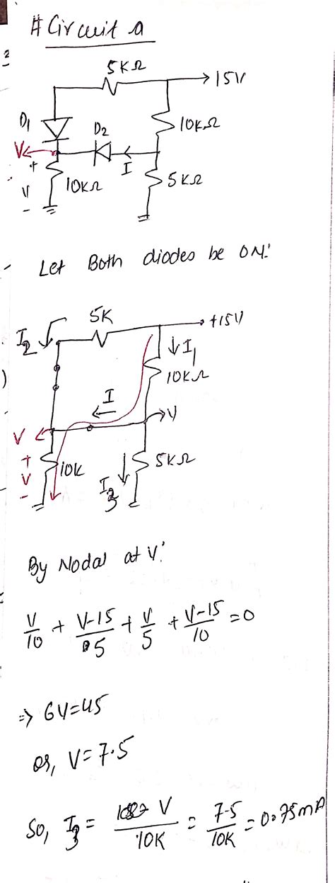 [solved] part a find the values of i and v for the circuits shown in