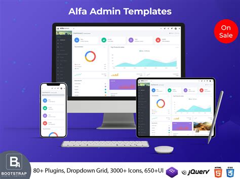 Bootstrap Templates With Admin Dashboard Ui Kit Template Alfa