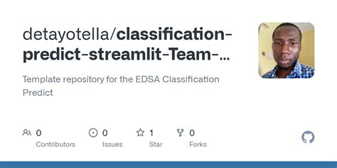 Github Detayotellaclassification Predict Streamlit Team Nm4