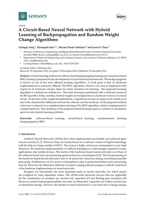 Pdf A Circuit Based Neural Network With Hybrid Learning Of