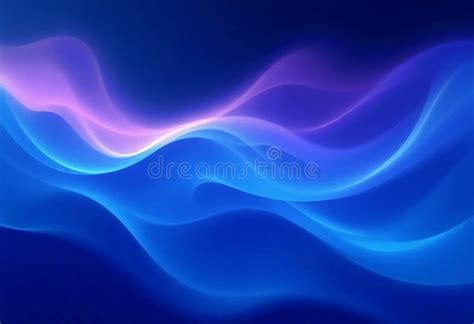 Soft Hues Of Blue And Purple Intertwine In Graceful Waves Creating A Calming Visual Experience