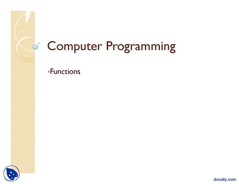 Understanding Functions In C Concepts Prototypes And Calling