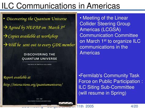 Ilc Communications Perrine Royole Degieux In2p3 Ppt Download