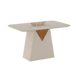 Mesa Retangular 4 Lugares Stela Off Decor Leroy Merlin
