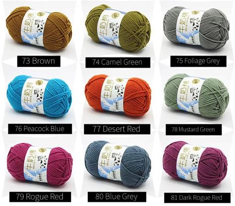 5 Ply Milk Cotton Yarn For Amigurumi Crochet Knitting Punch Etsy Canada