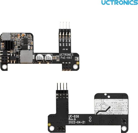 buy uctronics poe hat for raspberry pi 4b ieee 802 3af compliant 5v 2