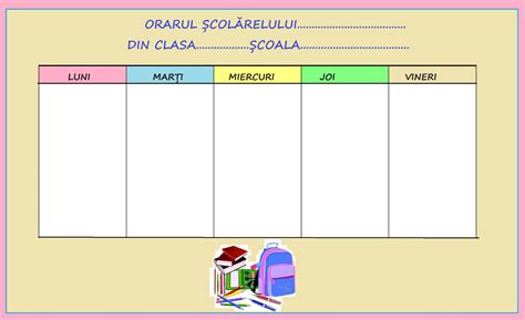 Lumea Lui Scolarel Orare Pentru școlărei