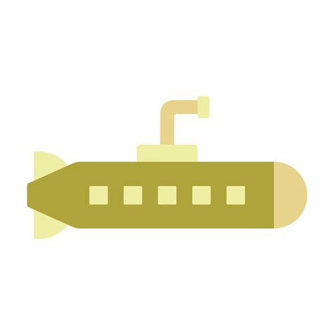 Army U Boot Ikonen Stil Premium Vektor