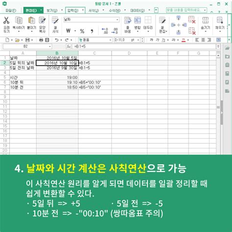스프레드시트 데이터의 종류
