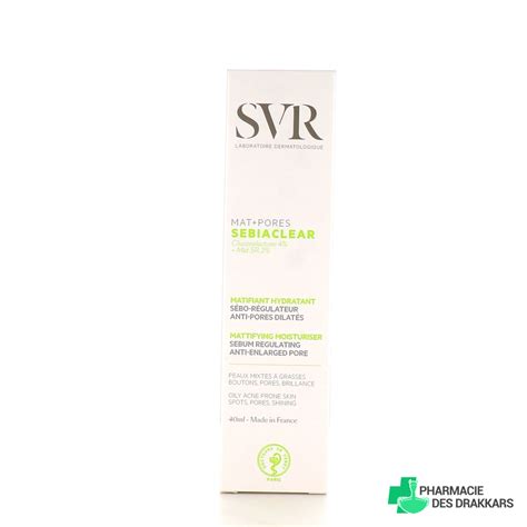 Soin matifiant sébo-régulateur SVR Sebiaclear Mat+Pores