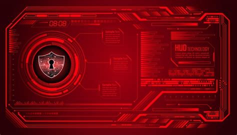 Premium Vector Hud Security Technology