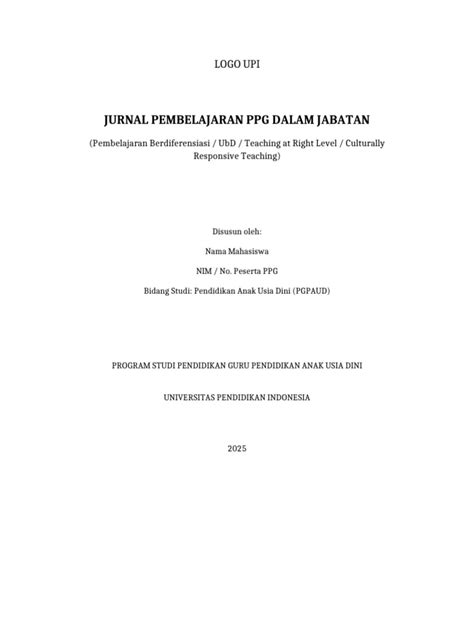 Cover Jurnal Ppg Upi Pgpaud Pdf