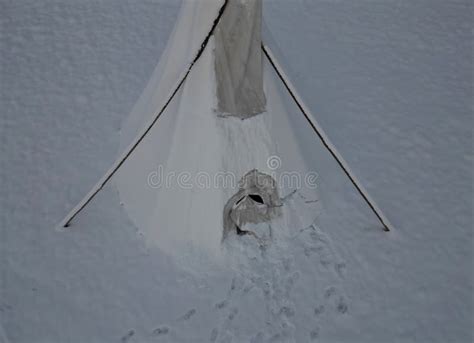 Teepee Tent Is Equipped On The Inside With Furniture For Groups Of