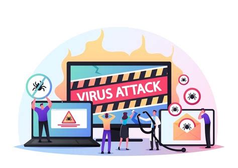 Premium Vector Computer Virus Data Protection Isometric Concept Network Data Internet