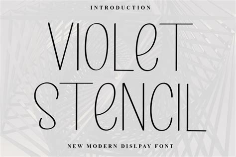 Violet Stencil Font · 1001 Fonts