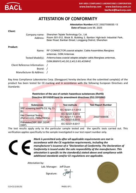 N M Sl16 And Uhf Connectors Tejte Rf Solutions