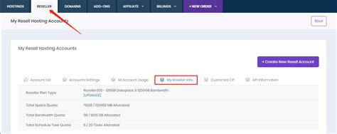 Where Can I Find My Reseller Account Capacity Quota