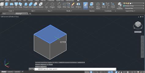 Autocad 3d Rotate Autocad Commands For Modifying Drawing Shapes