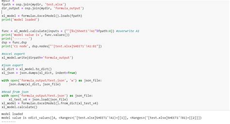 how can i overwrite inputs and save the new model with output to json