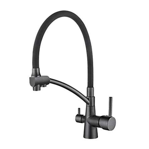 Смеситель для кухни с гибким изливом и фильтром Ledeme L4855U-12 купить ...