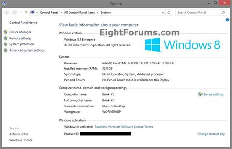 system information view about your windows 8 pc windows 8 help forums