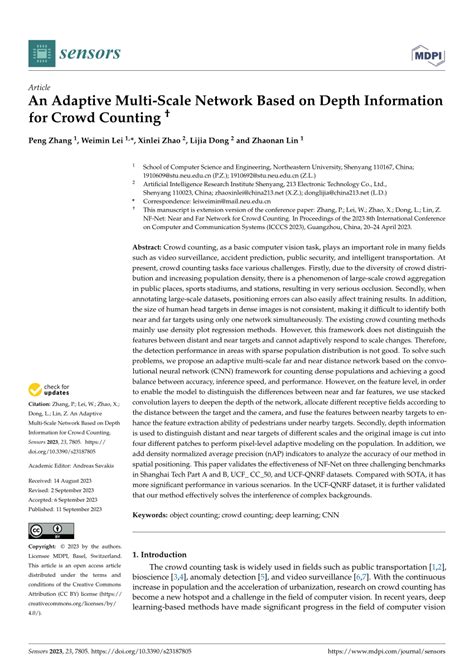 Pdf An Adaptive Multi Scale Network Based On Depth Information For