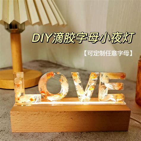 Lampu Tidur Aesthetic Lampu Tidur Dinding Lampu Tidur Bilik Cahaya Malam Abjad Diy Gam Buatan