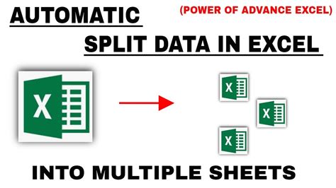 How To Automatic Split Data From Summary Sheet Split Data In Excel