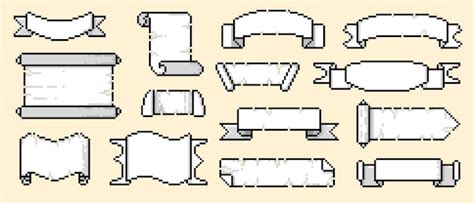 Scroll Pixel Art Vectors And Illustrations For Free Download Freepik