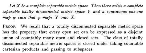 general topology why in a totally disconnected seperable metric space