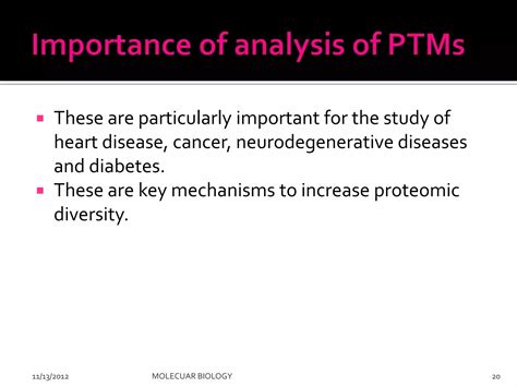 Post Translational Modifications Pptx Chemistry Science