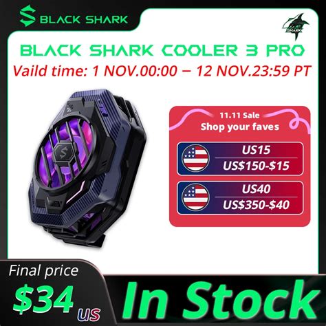 Original Black Shark Cooler 3 Pro Gaming Cooler FunCooler 2 Pro Smart ...