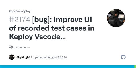 [bug] improve ui of recorded test cases in keploy vscode extension